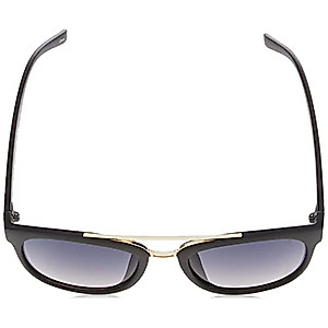 TAHARI womens Th559 Round Aviator Style UV Protective Women s Sunglasses Wear Year Round Elegant Gifts for Women 63 m, Black, mm US