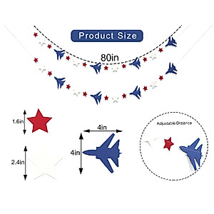 Fighter Party Decoration banner - Military Graduation Banner, Jet Banner, Pilot Retirement banner, Military Baby Shower Decorations, Airplane Aviation Themed Birthday Party Decorations