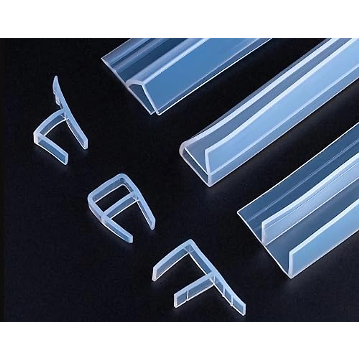 hokmly 120 Inch 10 Ft (Feet) Soft Shower Doors Sweep to Stop Leaks,Glass Door Seal Strip, Shower Silicone Seal Strip