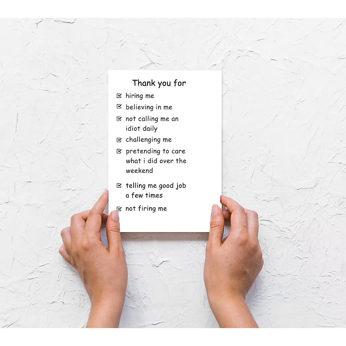 XXDJLP Cute Thank You Card for Boss Coworker, Happy Boss’s Day Card from Employee Staff, Funny Boss Day Card for Boss Leader, Bosses Day Gift for Men Women, Perfect Boss Day Card for Boss,