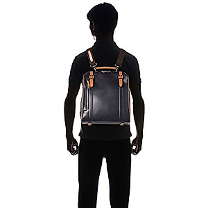 Kiwada Dulles Business Backpack, Vertical Type, Patrick, Genuine Leather Included, Made in Toyooka, Hyogo Prefecture, the Holy Land of Bags, Navy