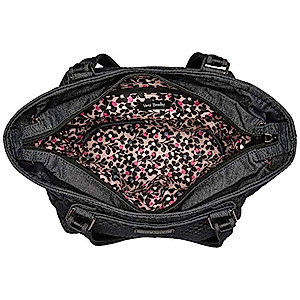 Vera Bradley Women's Denim Glenna Satchel Purse, Denim Navy, One Size