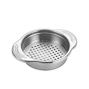 Stainless Steel Food Can Strainer Sieve Metal Tuna Press Filter Canning Lid Colander Oil Drainer Kitchen Tools for Beans Vegetables