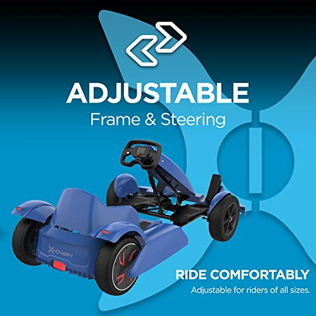 Hover-1 Formula Go Kart, 15MPH Top Speed, 15 Mile Range, 700W Brushless Motor, LED Display, 10" Pneumatic Tires Electric Go Kart, Certified & Tested - Safe for Kids, Teens, & Adults