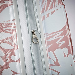 American Tourister Moonlight Hardside Expandable Luggage with Spinner Wheels, Ascending Gardens Rose Gold, Carry-On 21-Inch