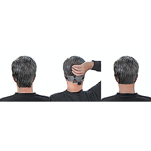 Quality Time Neck Hair Guide - A Neckline Template for Shaving and Keeping a Clean and Straight Neck Hairline: A Stencil for Neckline Haircuts, Do-it-yourself, Made in USA