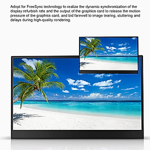 Portable Monitor,15.6inch 1080P HDR USB C Laptop Monitor Computer Display Gaming Monitor,External Monitor for Laptop PC Phone Switch