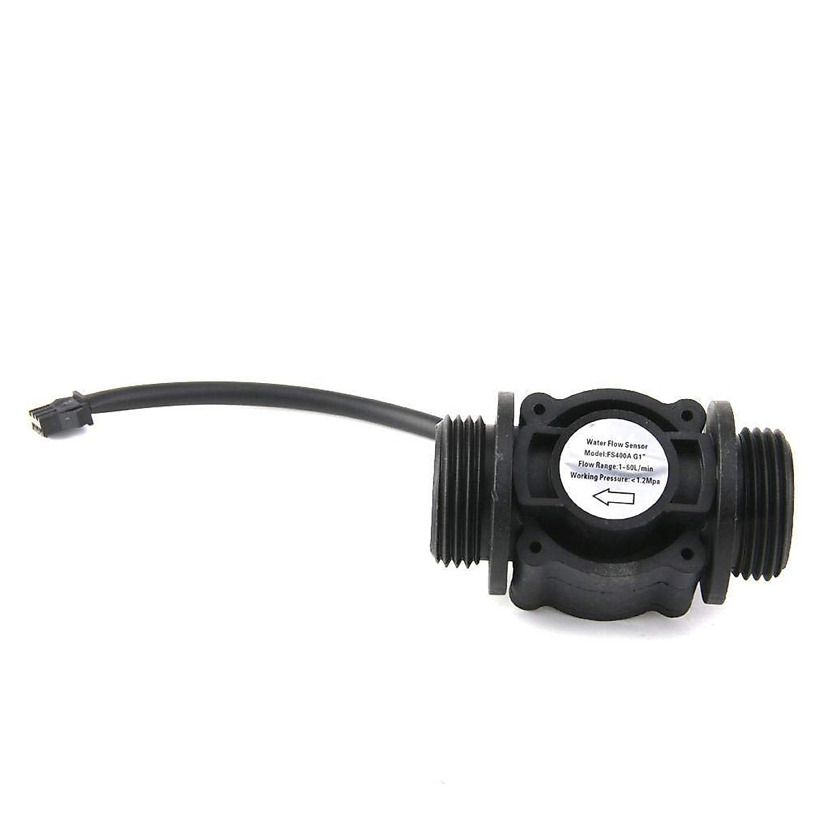 Taidacent FS400A G1 DN25 1 Inch Water Flow Sensor Tube Pulse Flowmeter Pipeline Flow Detection Water Flow Detector Sensor