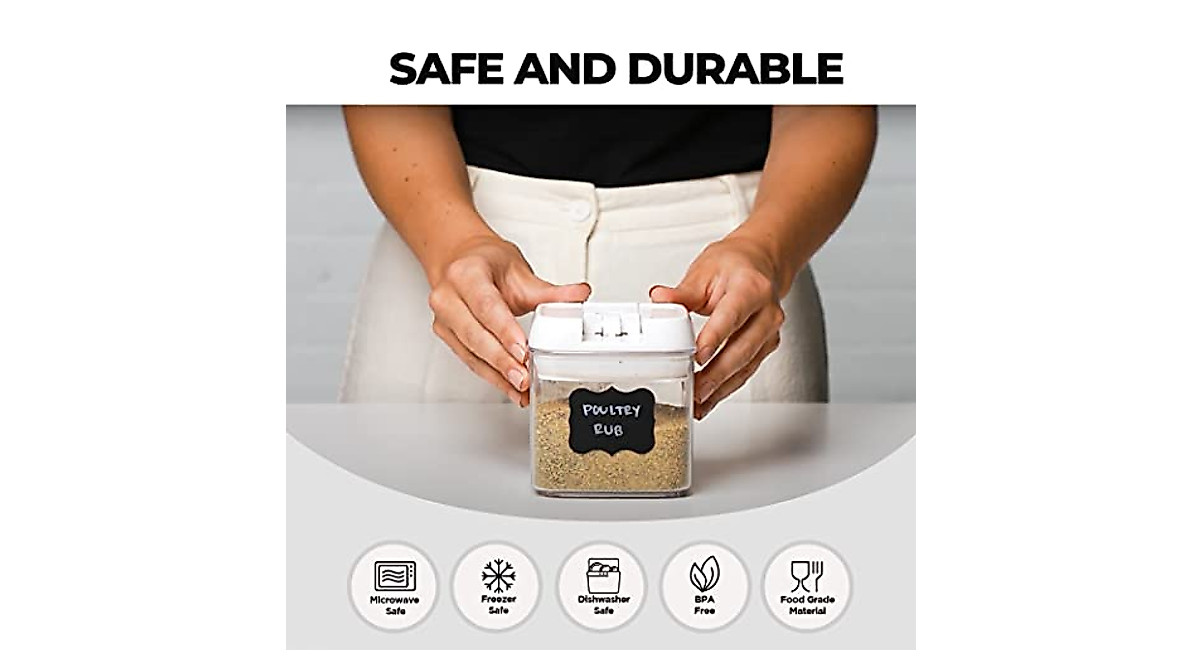 Shazo Airtight Food Storage Containers 12 PC Set for Kitchen Organization