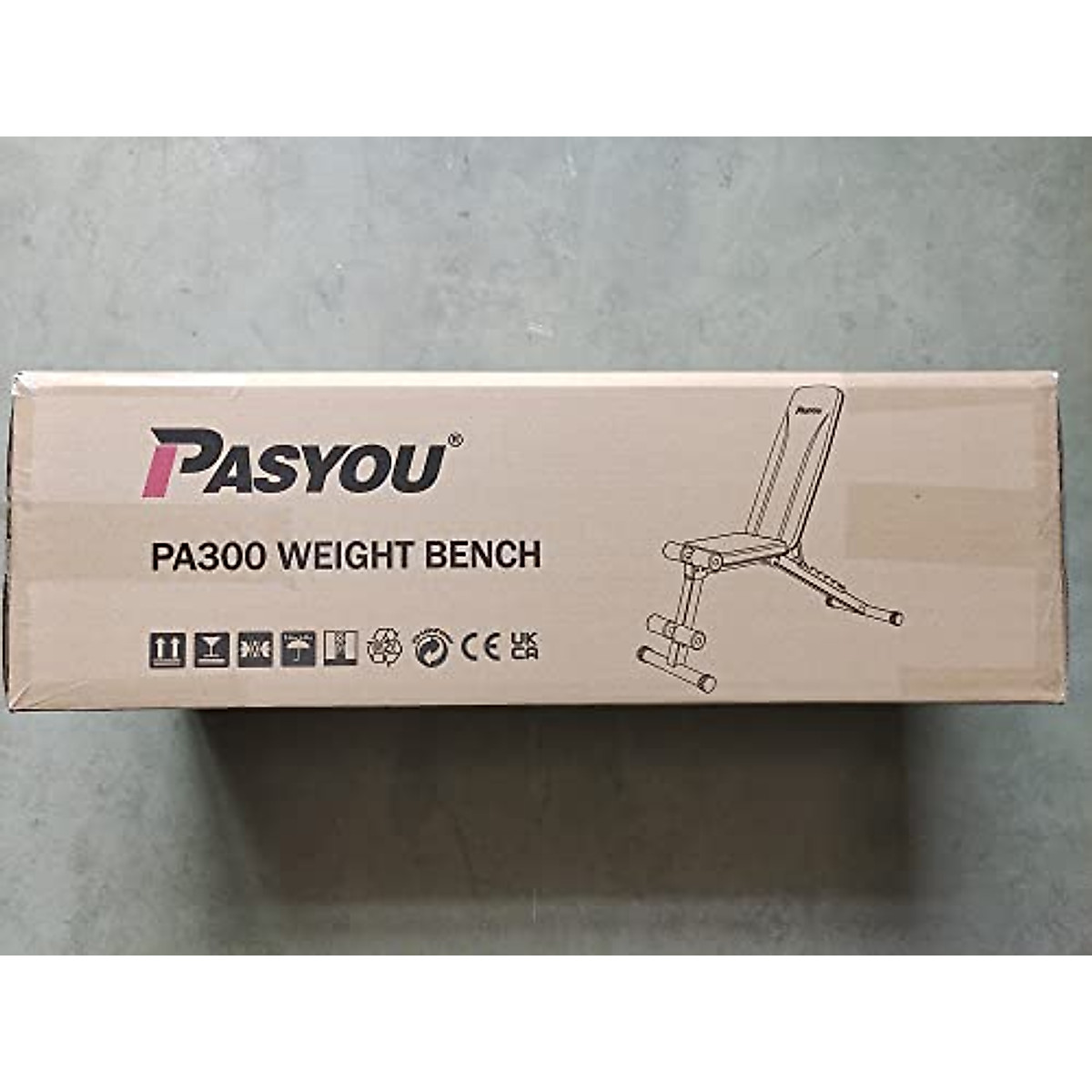 PASYOU Adjustable Weight Bench Full Body Workout Multi-Purpose Foldable Incline Decline Exercise Workout Bench for Home Gym
