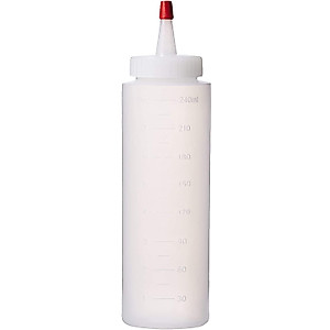 Great Credentials© Squeeze Bottles Clear Set of 3, 8-oz (8 OZ.)