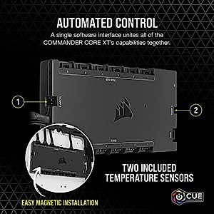 CORSAIR iCUE COMMANDER CORE XT, Digital Fan Speed and RGB Lighting Controller