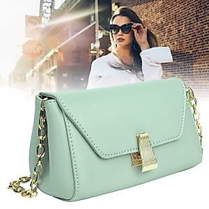 OSGTFY Small Crossbody Purses bags for Women Handbags Shoulder Bag | Zipper Pocket | Metal Strap (green)