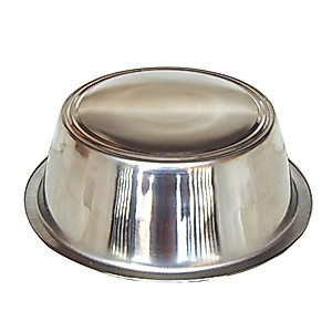 HB Pet Feeders Stainless Steel Dog and Cat Bowls Feeder Medium Deluxe 6.5" inch Replacement Food and Water Bowl (3.5 Cup, Double Pack)