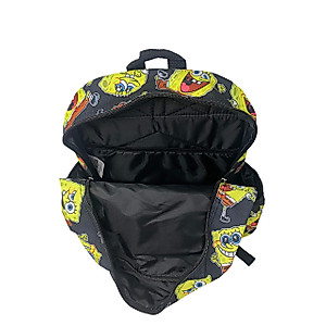 SpongeBob SquarePants 16 Inches Large Allover Print Backpack with Laptop Sleeve