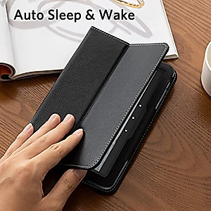CoBak Case for All-New Kindle Fire 7 Tablet 12th Generation (2022 Release) - Premium PU Leather Slim Folding Stand Shell Multiple Viewing Angles Cover with Auto Wake/Sleep
