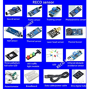 ESP32 Starter kit with Tutorial,Compatible with Arduino IDE,Touch Screen, Motor Drive Board, WiFi+Bluetooth,Multiple sensors and Motors,Smart Robot kit,IoT Suite,Supports APP Control