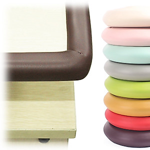 Elf Star Extra Thick Premium High Density Furniture Table Edge Protectors Foam Baby Safety Bumper Guard 2 Meters (6.5 Ft) Brown