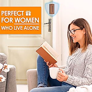 Door Reinforcement Lock Home Security - Door Locks for Kids Safety Childproof Door Latch Guard with 3" Stop Withstand 800 lbs Inward Swinging Front Door Upgrade Night Lock Prevent Unauthorized Entry