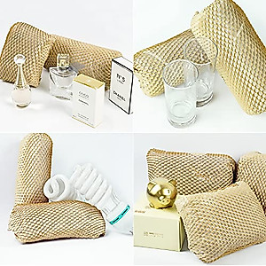 Moving Supplies Honeycomb Packing Paper for Dishes and Glassware 15 Inches * 820 Feet, Large Bubble Cushioning Wrap Roll Eco Friendly Packaging Shipping Material, Sustainable Box Void Filler