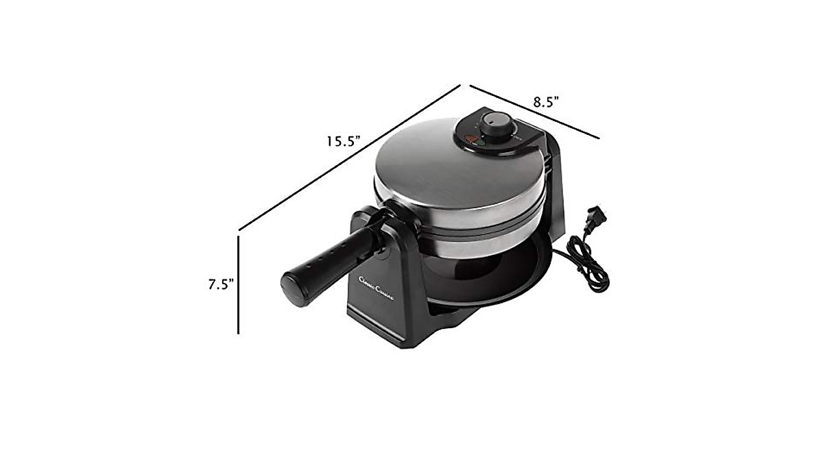 Classic Cuisine Rotating Waffle Iron - Perfect Belgian Waffles at Home