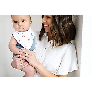 Copper Pearl Baby Bandana Drool Bibs for Drooling and Teething Gift Set 'Nautical' (Pack of 4)