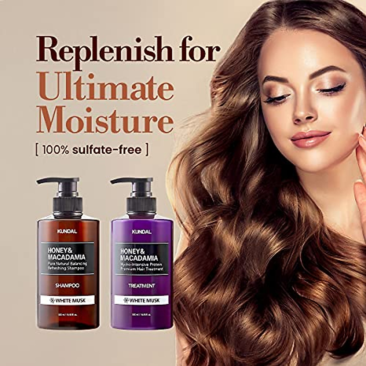 KUNDAL Blackberry Bay HONEY & MACADAMIA Hydro-Intensive Protein Premium Nature Shampoo & Treatment Set