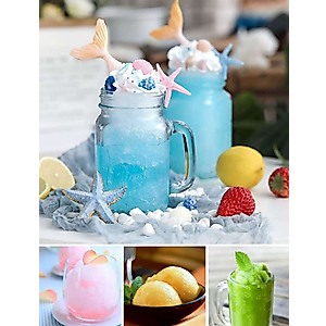 Ice Crusher, GDAE10 Stainless Steel ABS Shaver Ice Maker Machine Manual Snow Cone Machine Icee Slushie Shaved Ice for Home Bar Restaurant Party Cold Drinks, Fast Crushing, Easy Clean