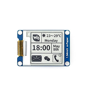 200x200 Resolution 1.54inch E-Ink Display Module Electronic E-paper Sreen with Embedded Controller SPI Interface Support Partial Refresh for Raspberry Pi/Arduino/Nucleo