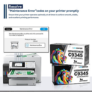 OFFICENTER C9345 Ink Maintenance Box for EcoTank ET-16600 ET-16650 WF-7840 ET-5850 ET-8550 WF-7310 WF-7820 ET-5880 ET-5800 ET-8500 EC-C7000 ST-C8000 ST-C8090 Printer