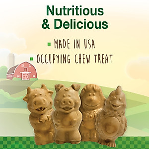 Nylabone Healthy Edibles Puppy Natural Long Lasting Dog Chew Treats Lamb & Apple Small/Regular (4 Count)