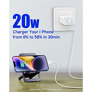 esbeecables for i.Phone Charger Fast Charging, 3Pack 20W Type C Fast Charger Block with 6FT USB C Charger Cable Compatible for i.Phone 14/13/12/11 Pro Max/11/Xs Max/XR/X,i.Pad,AirPods Pro