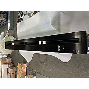 Remote Control Fireplace 180 cm 72'' Black WiFi Google Alexa 20L Bio Ethanol Burner Insert