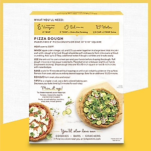 Simple Mills Almond Flour Baking Mix, Cauliflower Pizza Dough - Gluten Free, Vegan, Plant Based, 9.8 Ounce (Pack of 1)