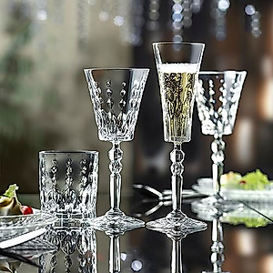 RCR Crystal 6 Piece Marilyn Whisky Glasses Set - Modern Cut Glass Cocktail Tumblers - 337ml