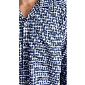 Obey Men's Bigwig Micro Plaid Woven Shirt, Silver Grey Multi, M