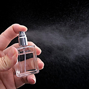 YU FENG 12pcs Refillable Glass Atomizer Spray Bottles with Funnels Pipettes Dispenser for Perfume,Fragrance,Lotion,Essential Oil