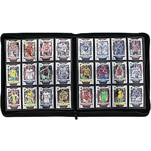 BCW 12-Pocket Zipper-Folio LX Trading Card Binder (Black) | Card Collection Binder with 480 Card Capacity | Archival Safe Pages | Secure Wrap-Around Zipper | Pocket Trading Card Holder Album