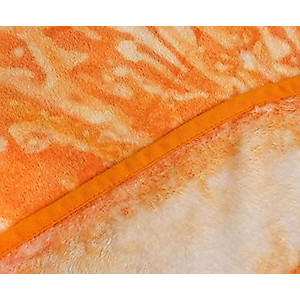 Orange Slice Round Fleece Throw Blanket | Plush Soft Polyester Cover for Sofa and Bed, Cozy Home Decor Room Essentials and Collectibles | 60 Inches