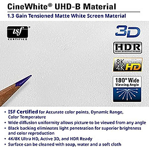 Elite Screens Manual Series, 170-INCH 1:1, Pull Down Manual Projector Screen with AUTO LOCK, Movie Home Theater 8K / 4K Ultra HD 3D Ready, 2-YEAR WARRANTY, M170XWS1