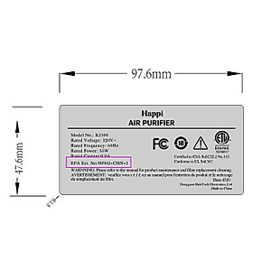 Breathe Happi Air Filter Replacement Filters (My Happi KJ80)