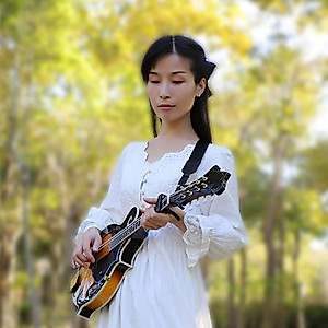 Rayzm Ukulele Strap, Soft Non-slip Nylon Shoulder Strap for Ukulele or Small Size Guitar, Length Adjustable, a Metal End-Pin Included