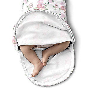 SwaddleMe Luxe Easy Change Swaddle – Size Small/Medium, 0-3 Months, 2-Pack (Water Color Floral)