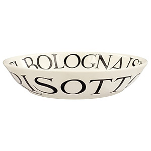 Emma Bridgewater Handmade Ceramic Black Toast Spaghetti Bolognese Script Medium Pasta Bowl
