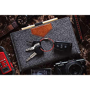 Metal Cable Ring Black and Red Bundle