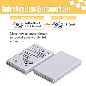 Pickle Power Battery and Charger Set Replacement for Nikon EN-EL5 ENEL5 MH-61 and Nikon CoolPix P3 P4 P80 P90 P100 P500 P510 P520 P530 P5000 P5100 P6000 Coolpix 3700 4200 5900 7900 S10