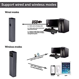 2D QR Wireless Bluetooth Alloy Metal Barcode Scanner,Symcode Portable Handheld Barcode Reader Scanner 3-in-1 Aluminum Alloy Metal Outer Box Barcode Scanner
