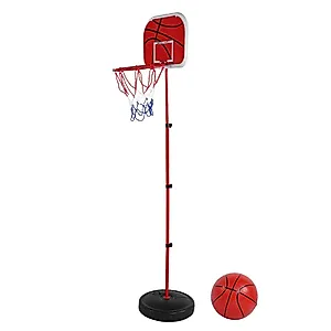 Basketball Backboard and Hoop, Kids Basketball Hoop Set, Portable Basketball Hoop and Stand Backboard Hoop Basketball Net with Pump