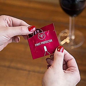 Big Betty - Pinot Protector Wine Bottle Stopper - Air-Tight, No Leak, Food Grade Nitrile - Red (6 Count)