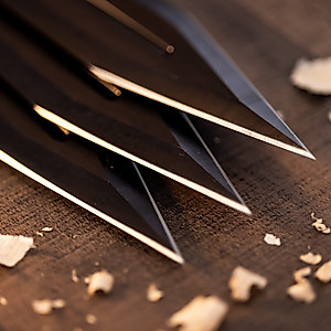 World Knife Throwing League Lancelot Professional Balanced Throwing Knife Set with Three Knives, Black Finished Blade, Full Tang, Stainless Steel, with Premium Nylon Sheath, 15 Inch Length